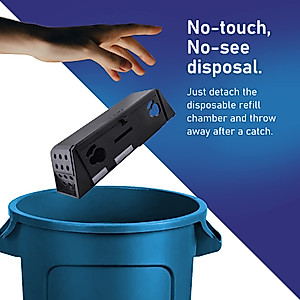 SafeAMP Mouse Trap Chambers Refills Compatible with Victor Indoor Electronic Mouse Trap M250S, 12-Pack