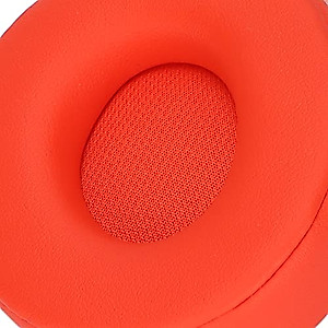 2pcs Headphone Cushion, for SoloPro Ear Pads Elastic Wireless On Ear Headphones Pads Durability Low Noise Replacement Earpad Cover(red)