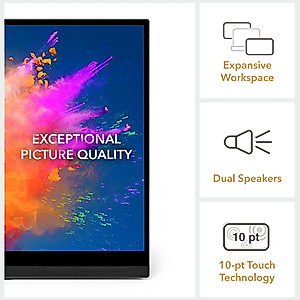 SideTrak Solo Pro Triple Touchscreen Portable Monitor for Laptop | 2 Freestanding 15.6” FHD 1080P LED Screens | Compatible with PC & Chrome | USB-C or HDMI | Speakers & HDR Mode