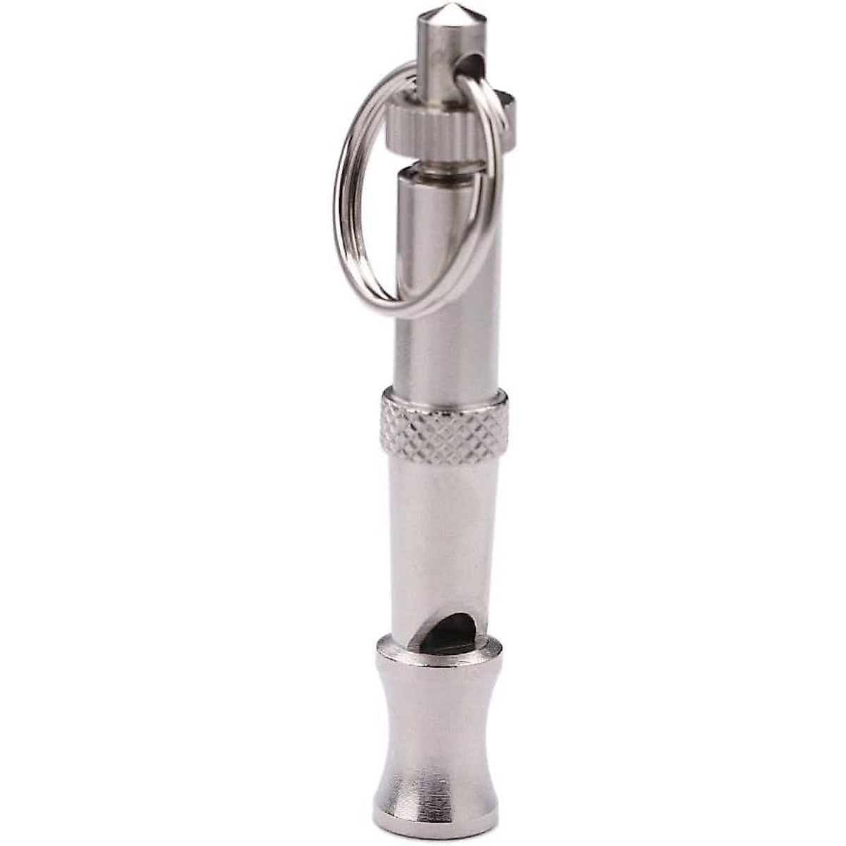 Silver Adjustable Ultrasonic Dog Whistle,Portable Whistle Pet Whistle Supersonic Whistle Dog Whistles for Pet Training，Training and Behavior Aids，Dog Whistles