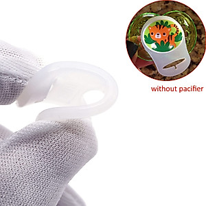 Silicone Adapter Rings Holder for Button Style MAM Nuk Baby Pacifier Soother Teething Ribbon BPA Free Mix Colors Pack of 10