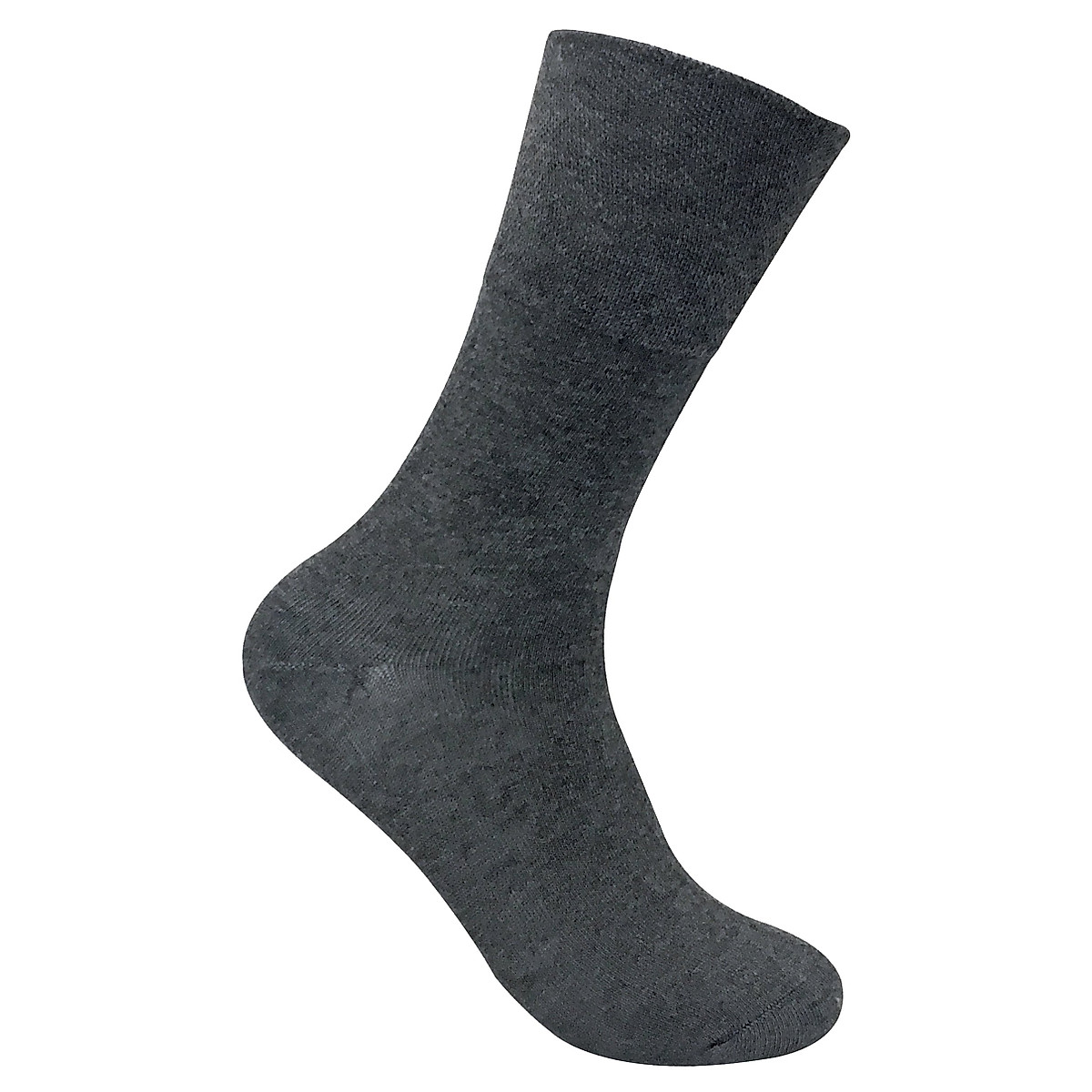 12 Pack Mens Viloft Non Binding Thermal Diabetic Socks | Sock Snob (7-12, Grey)