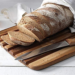 TeakHaus Edge Grain Bread Board | 16" x 11" x 0.55"