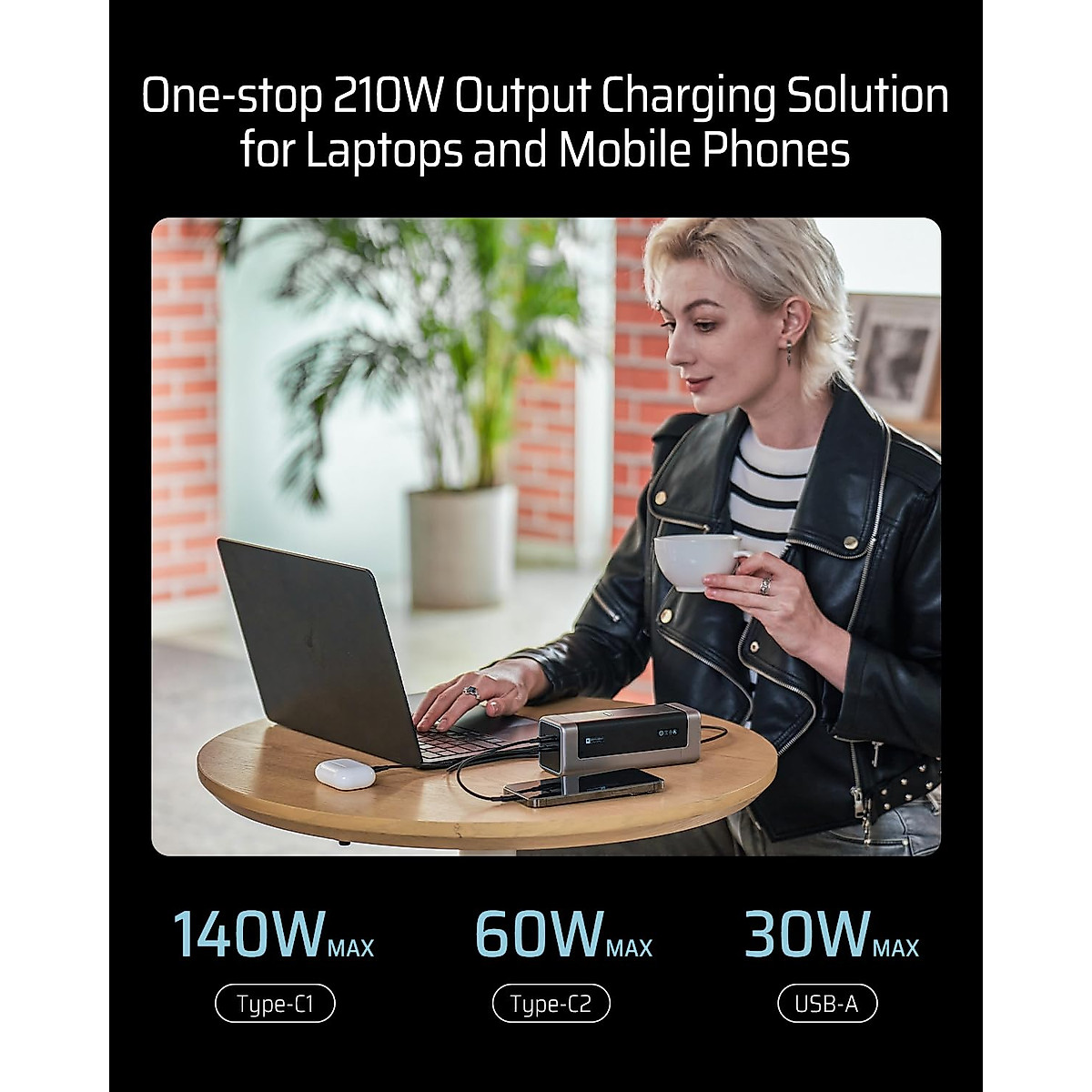 CUKTECH 20 Power Bank, 140W 25,000mAh Laptop Portable Charger, 3-Port ...