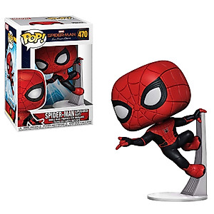 Spider-Man POP Marvel Far from Home Upgraded Suit Funko Pop! Vinyl Figure (Bundled with Compatible Pop Box Protector Case), Multicolor, 3.75 inches