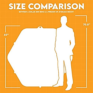 Solar Sun Rings Octagon Sunburst (9 Pack)