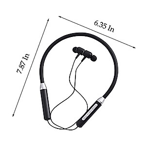 LADIGASU Neckband Bluetooth Headphones,HD Stereo Wireless Sports Earphones,Around Neck Bluetooth Headest Noise Cancelling Mic for Jogging or Cycling
