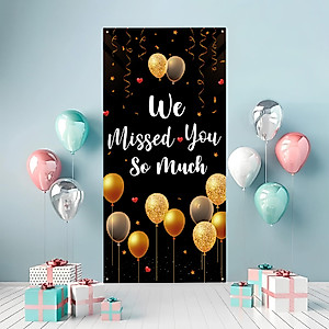 Kimini-Ki We Missed You So Much Door Banner, Going Away Farewell Banner, Co-worker Retirement Welcome Home Military Returning Party Sign