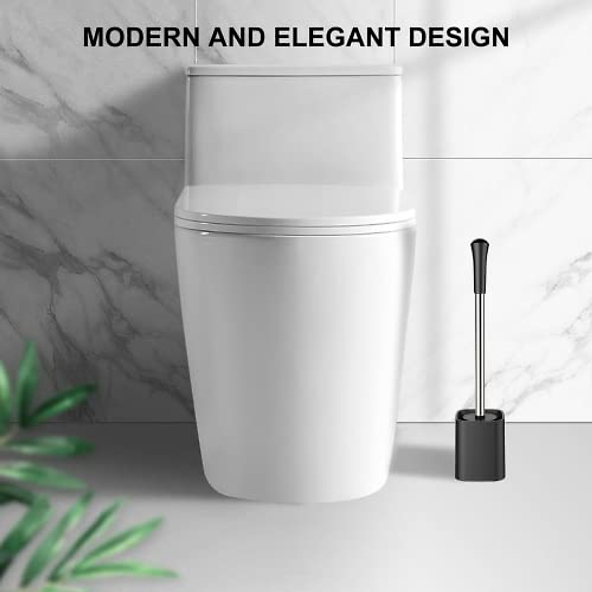 SetSail Toilet Bowl Brush and Holder Compact Size Toilet Brushes for Bathroom with Holder & SetSail Toilet Bowl Brush and Holder, 2 Pack Compact Size Toilet Brushes for Bathroom with Holder