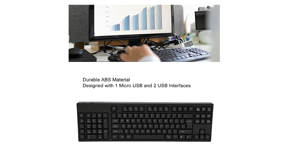 Left Handed Keyboard, 109 Keys Mechanical Gaming Keyboard with Number ...