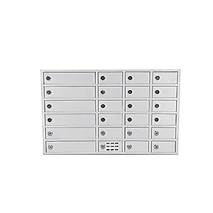 FixtureDisplays® 24-Slot Cellphone USB Charging Station Lockers Assignment Mail Slot Box  24 W x 15 H x 9" D Big (8.2") and Small (4.4") Slots 15255