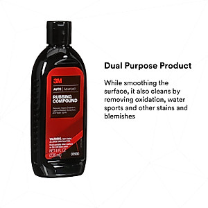 3M Auto Care Rubbing Compound, 03900, 8 oz