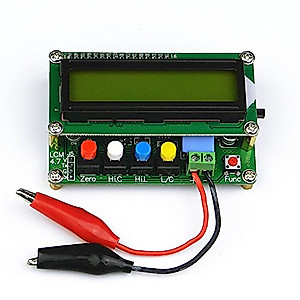 High Precision Inductance Meter Inductance Capacitance L/C Meter Digital Capacitor Meter LCD Capacitance Meter Tester Mini USB Interface with USB Data Cable