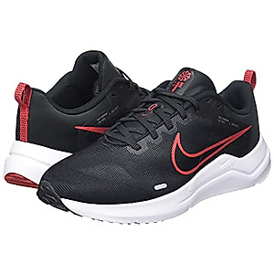 Nike womens Downshifter 12 Fitness Sneaker, Black/White/Dark Smoke Grey/University Red, 13