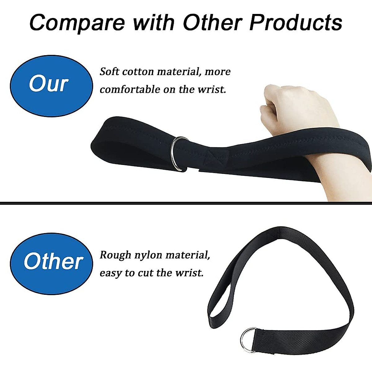 SYOOY 2 Pack Baby Stroller Safety Wrist Strap Adjustable Pram Wheelchair Hand Leash Black Retractable Adjustable Dog Leash Short Rope Safety Belt for Hilly City Street Walking