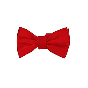 FATOS Suspenders For Men,Women Adjustable Suspends Bow Tie Set Solid Color Y Shape (Red)