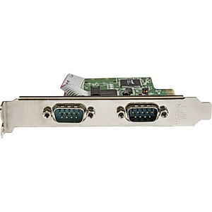 StarTech.com 2-Port PCI Express Serial Card with 16C1050 UART - RS232 Low Profile Serial Card - PCI Serial Card, TAA (PEX2S1050)