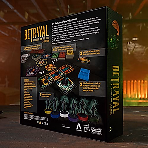 Avalon Hill Hasbro Gaming Betrayal at The House on The Hill 3rd Edition Cooperative Board Game,Ages 12 and Up,3-6 Players,50 Chilling Scenarios