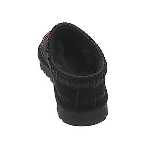 UGG Men's Tasman Logo Slipper, Black / Samba Red, 11