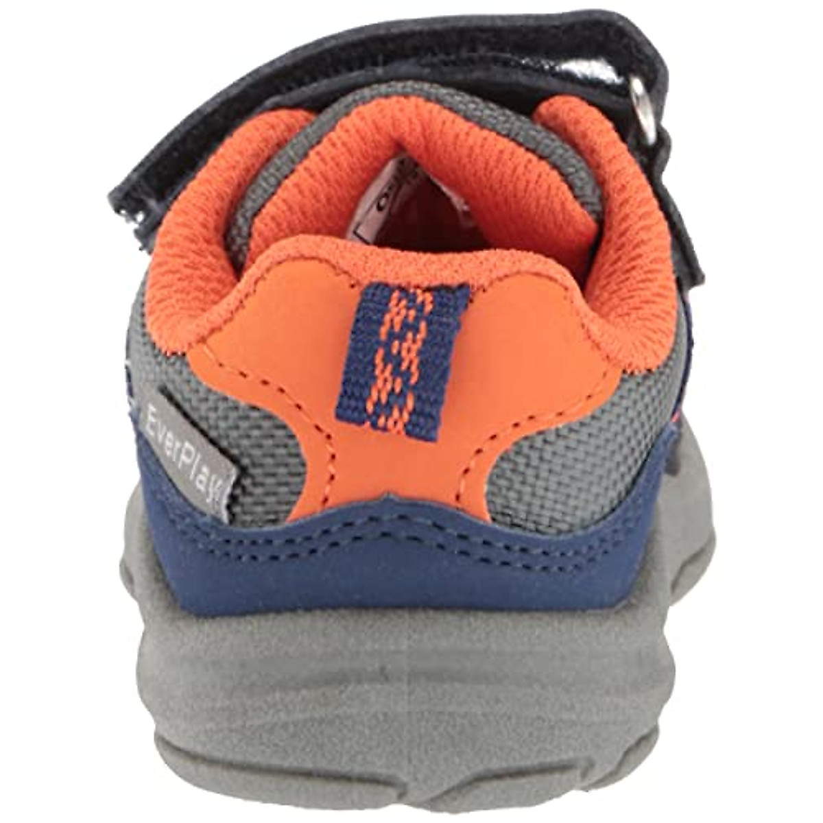 OshKosh B'Gosh Boy's Sevvy Sneaker, Navy/Orange, 4 Toddler