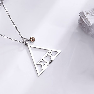 U-CHYTY Sigma Gamma Rho Sorority Necklace 1922 Sorority Paraphernalia Necklace Greek Sorority Jewelry for Women(NL)