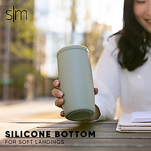 Simple Modern Travel Coffee Mug Tumbler with 360° Lid | Ceramic-Lined Insulated Stainless Steel Cold Brew Iced Coffee Cup Thermos | Gifts for Women Men Her Him | Voyager Signature | 16oz | Forest