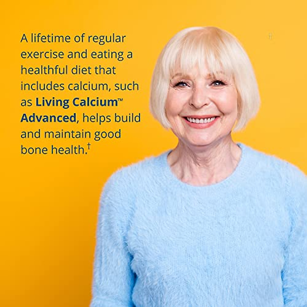 Garden of Life Calcium Supplement - Living Calcium Advanced Formula, 1,000mg Whole Food Plant Calcium Plus Vitamins D3, K1 and Magnesium for Absorption, 120 Vegetarian Caplets
