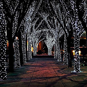 ZBM--ZBM Solar Lights Outdoor, 100LED~500LED Solar Garden Lights, 12M~52M Copper Wire Solar String Lights, Waterproof for Halloween, Christmas, Tree, Garden, Home, Wedding, Party Luces de hadas