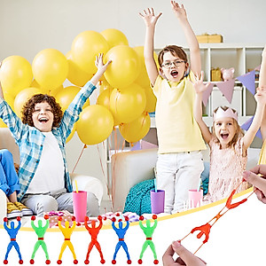 Shindel 50PCS Stretchy Wall Climbers, Sticky Wall Climbers Sticky Toy Fun Fidget Toys Classroom Prize Basket Egg Stuffers for Kids