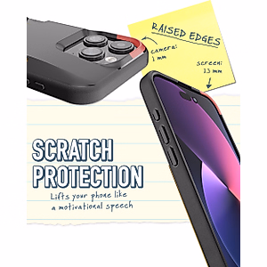 Smartish iPhone 15 Pro Wallet Case - Wallet Slayer Vol. 1 [Slim + Protective] Credit Card Holder - Drop Tested Hidden Card Slot Cover Compatible with Apple iPhone 15 Pro Case Wallet - Black Tie Affair