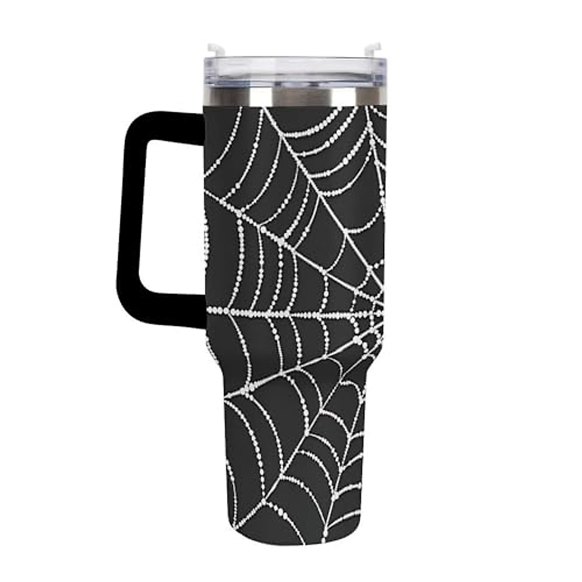 Goth Spider Web 40OZ Tumbler Stainless Steel Travel Mug Water Bottle Car Cup Tea Cups with Lid Black-style