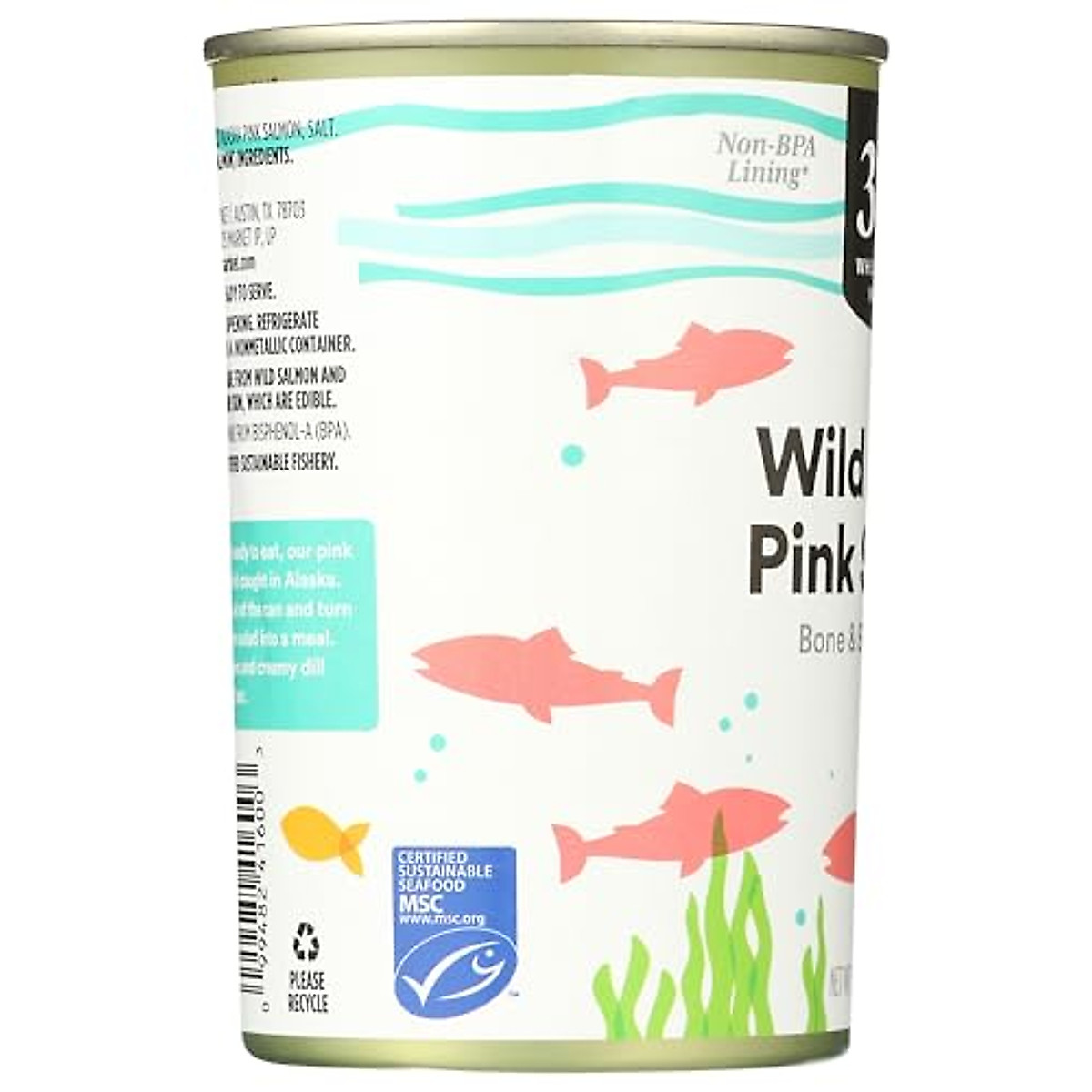 365 by Whole Foods Market, Wild Alaskan Pink Salmon, 14.75 Ounce