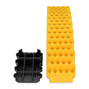 Camco Camper/RV Curved Trailer Aid | Features 6.5" of Lift & Includes Wheel Chock and Rubber Base Pad | Designed for Trailers Up to 20,000lbs & Compatible w/Tires Up to 32" (44436)