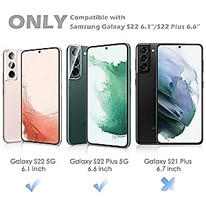 imluckies Camera Lens Protector for Samsung Galaxy S22 & S22 Plus [4 pack], Scratch-resistant Tempered Glass Back Camera Lens Cover, Ultra-thin, Easy Installation Lens Protector, Clear