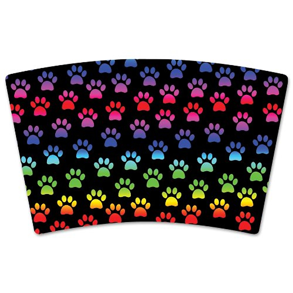 Mugzie "Paw Prints" Stainless Steel Travel Mug with Insulated Wetsuit Cover, 20 oz, Black