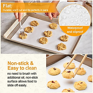 PECULA 110 Count Parchment Paper Sheets, Parchment Paper 11 x 13 Inch, Parchment Paper for Baking Grilling Steaming Air Frye, Baking Paper for Cookies