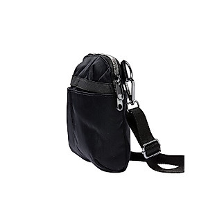 HeartSoul Harper Utility Women's Crossbody Handbags, Nurse Bag, One Size, Black with Black Straps