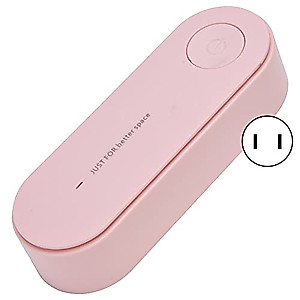 Diydeg Air Purifiers, Silent Operation Small Air Purifier Plug and Play Automatic Work for Kitchen for Shower Room Pink-U.S. regulations