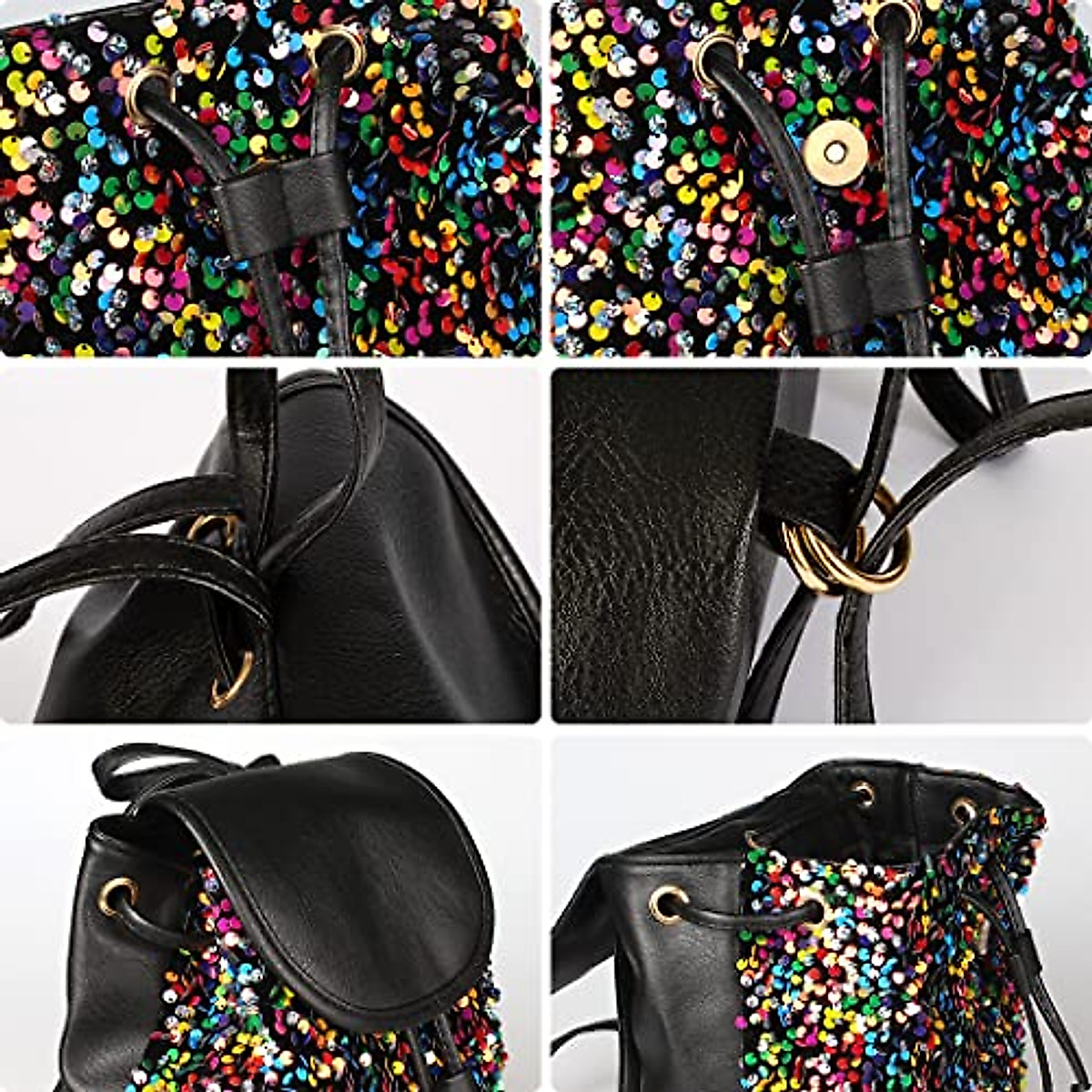 yisi girls mini toddler Flip sequin cute little backpacks teens chool glitter bookbags purses for women kids small gifts