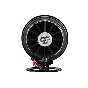 QWORK Electric Siren Horn, DC 12V Security Loud Wired Alarm Siren for Home Alarm System Security and Protection, 110 dB