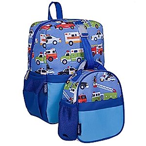 Wildkin Pack-it-All Kids Backpack Bundle with Clip-in Lunch Box (Heroes)