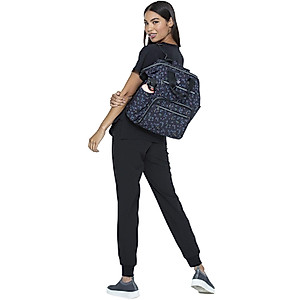 HeartSoul Women's Convertible Bella Backpack, Nurse Backpack for Work, One size, Black All Awareness Ribbon