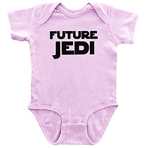Apericots Cute Baby Short Sleeve Bodysuit, 100% Cotton: Future Jedi (0-18 months)