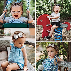 LittleJoJo Baby Girl Headbands and Bows, Newborn Infant Toddler Nylon Hairbands Hair Accessories