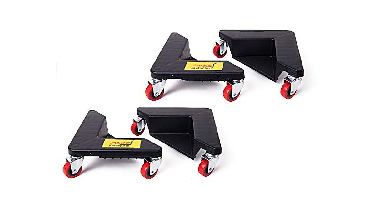 Furniture Corner Mover Set – Low Profile 3-Wheel Dollies for Easy Moving