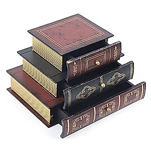 Gdrasuya10 Retro Jewelry Organizer Box Multi-Purpose Jewelry Display Storage Holder Case Desk Organizer for Necklace Earrings Bracelets Rings