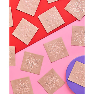 xo, Fetti Bachelorette Party Napkins - 50 count | Rose Gold 3-ply Cocktail Napkins 5x5, Bach Party Decorations, Bridal Shower Gift