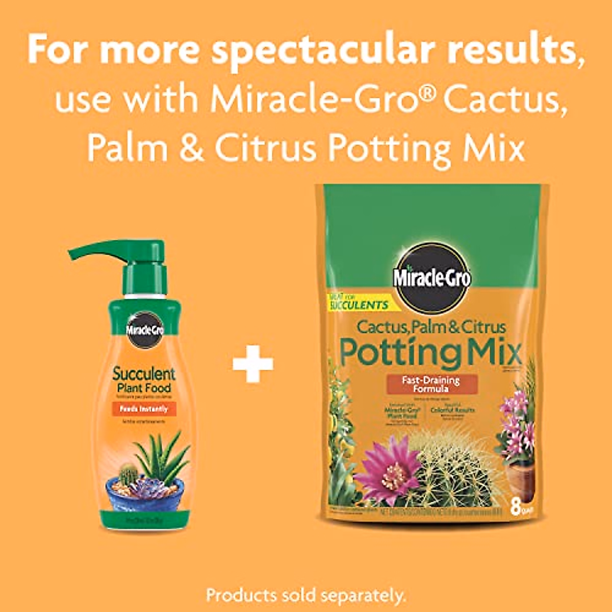 Miracle-Gro Succulent Plant Food, 8 Oz., For Succulents including Cacti, Jade, And Aloe, 1 Pack