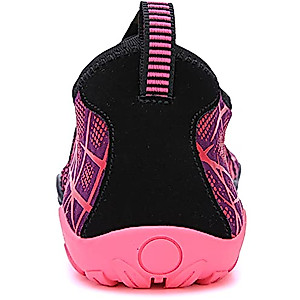 Bohuma Water Shoes,Aqua Shoes Quick-Dry Slip on Sport Swim Beach Surfing for Men Women,SX99619 Purple/Rosered 38