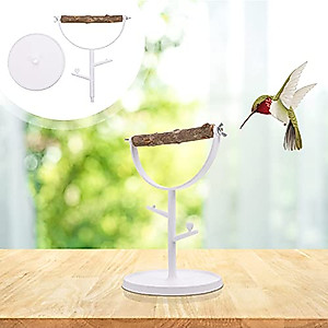 PATKAW Outdoor Toys Outdoor Toys Outdoor Playset of 2 Bird Perches, Wooden Parrot Wooden Perch Bird Perch Training Standing Rack Parrot Stand Branch Outdoor Toys Outdoor Playset Outdoor Playset
